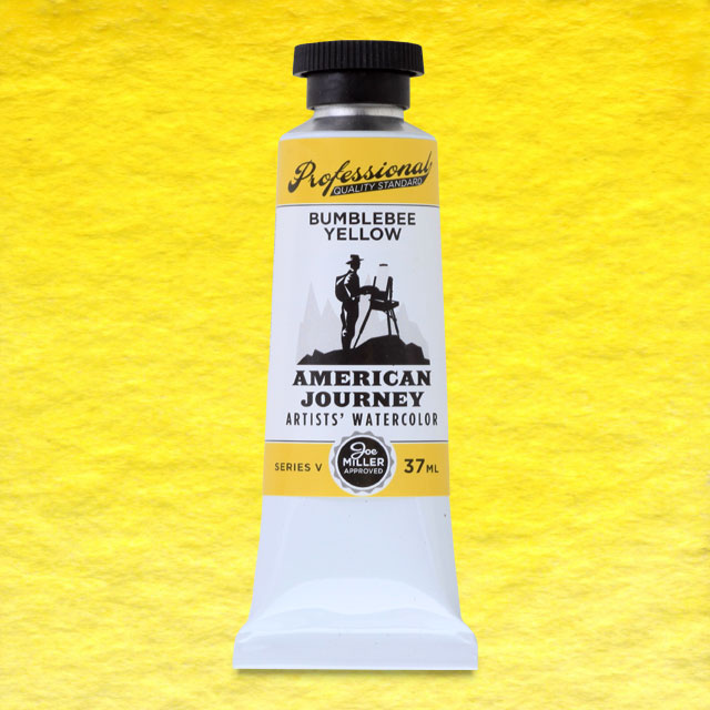 American Journey Artists' Watercolor - Bumblebee Yellow, 37 ml ...