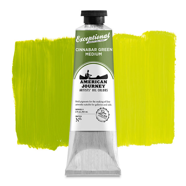 American Journey Artists' Oil Color - Cinnabar Green Medium, 60 ml ...