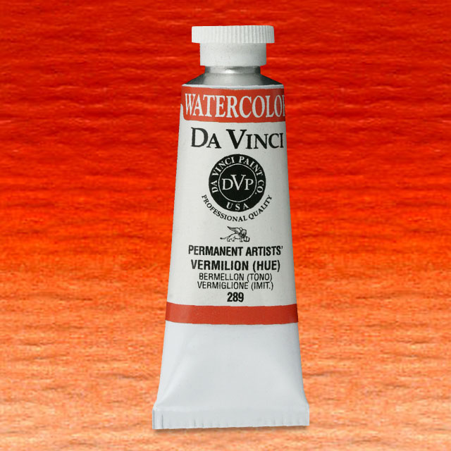 Da Vinci Artists' Watercolor - Vermillion Hue, 37 ml – Journey Art Stuff