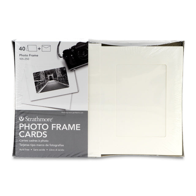 Strathmore Photo Frame Cards - White, Box of 40 – Journey Art Stuff